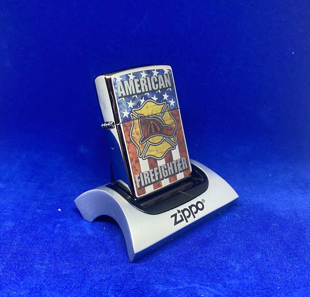 Zippo American Firefighter High Polish Chrome Lighter New Unfired - Etsy