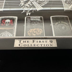 Sons of Anarchy New Zippo Lighters First 9 Collection With Display Case. - Etsy