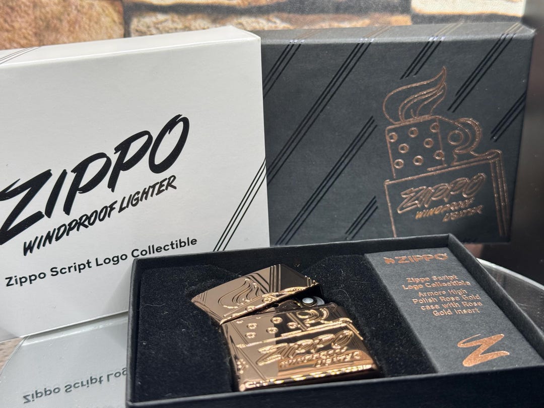 Zippo Script Limied Edition Collectible Rose Gold Armor Zippo Lighter NEW - Etsy