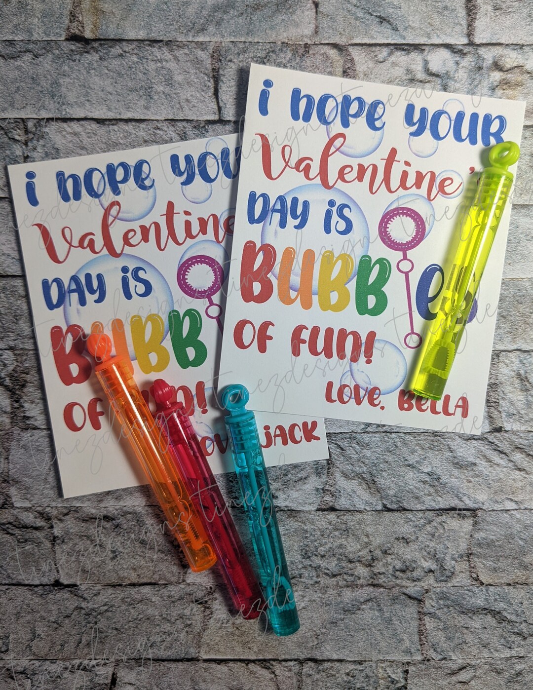 Hope Your Valentines Day is Bubbles of Fun Kids Valentines Day Cards ...