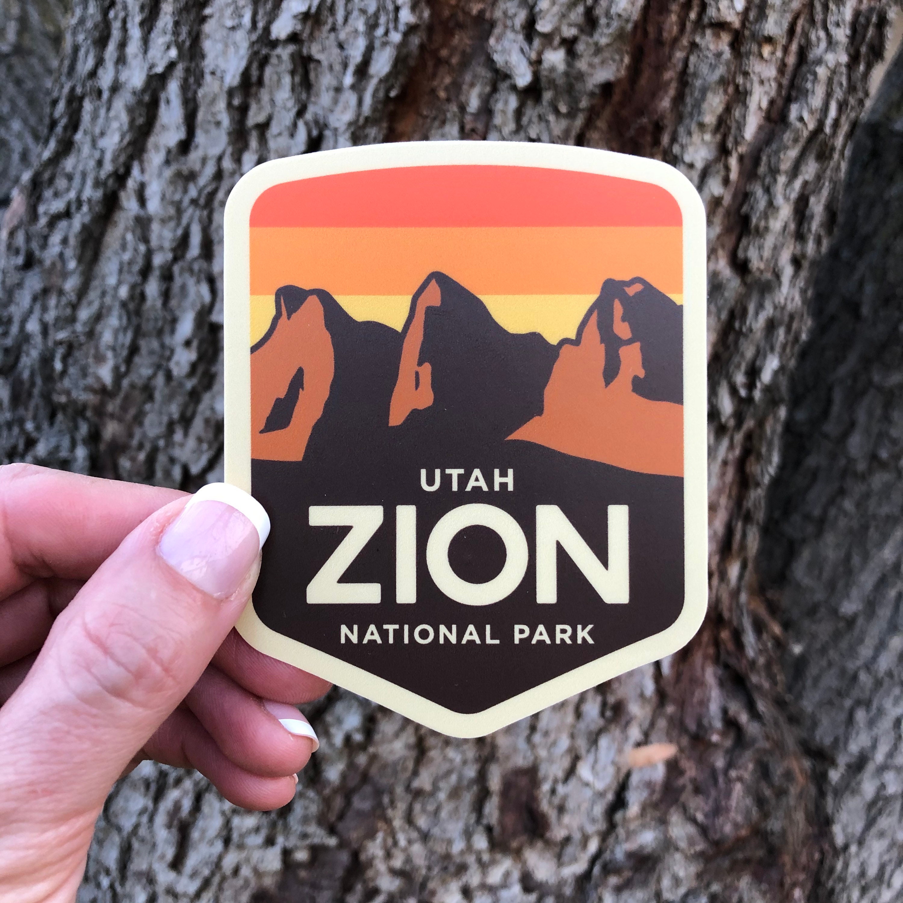 Zion National Park Sticker Three Patriarchs Zion Utah | Etsy