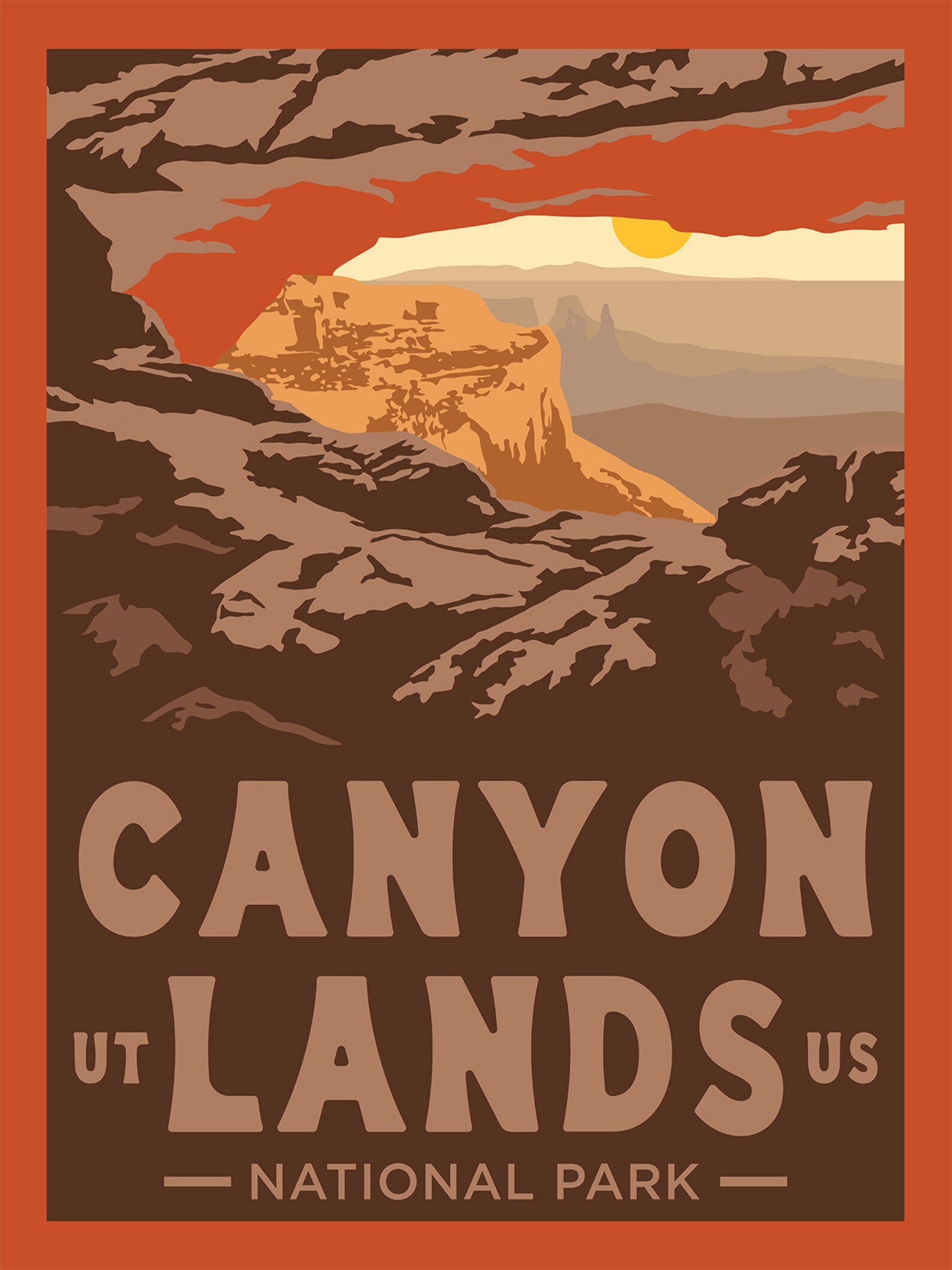 Canyonlands National Park Poster Mesa Arch Poster Utah - Etsy