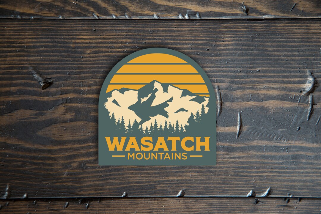 Wasatch Mountains sticker Wasatch Range Waterproof Vinyl - Etsy.de