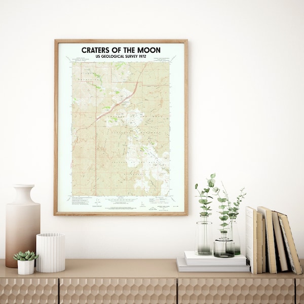 Topographic Map of the Moon - Etsy