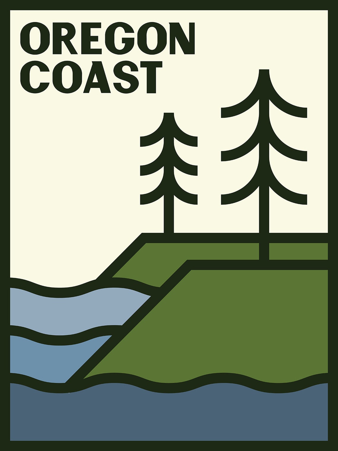 Oregon Coast Poster | - Etsy