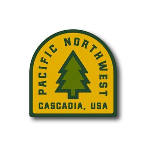 Pacific Northwest Pine Tree Sticker Waterproof Vinyl Sticker UV ...
