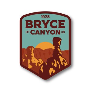 Bryce Canyon National Park Sticker Waterproof Vinyl Sticker UV ...