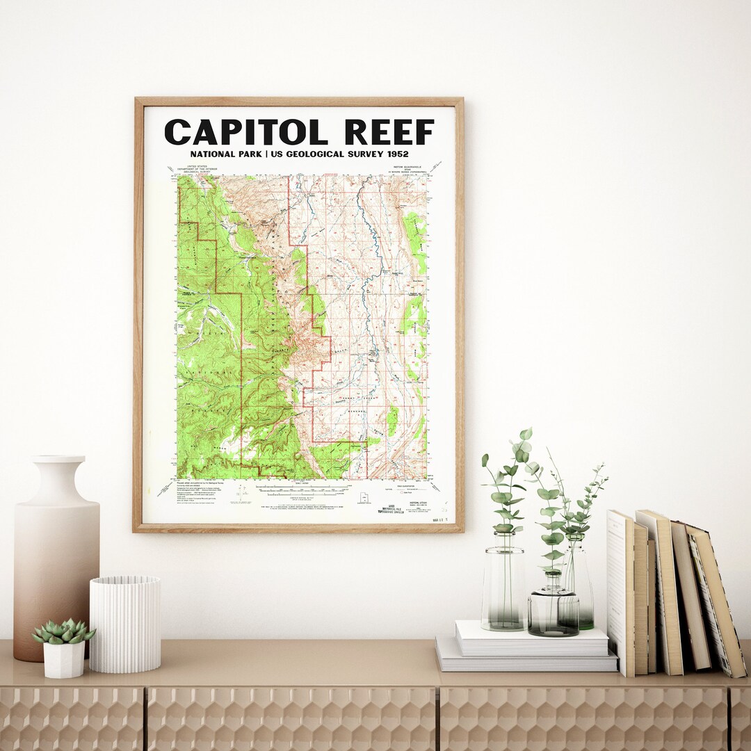 Capitol Reef National Park Poster | Capitol Reef Utah | Capitol Reef ...