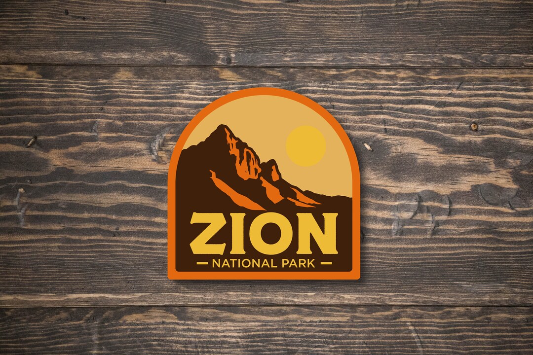 Zion National Park Sticker Zion Watchman Waterproof Vinyl Sticker UV ...