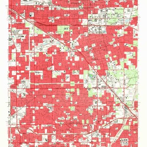 Anaheim California | Disneyland Map | Vintage 1956 USGS Map Poster - Etsy