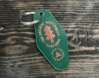 Camping Hotel Retro Motel Key Chain Camping Hotel Key Tag Camping Key ...