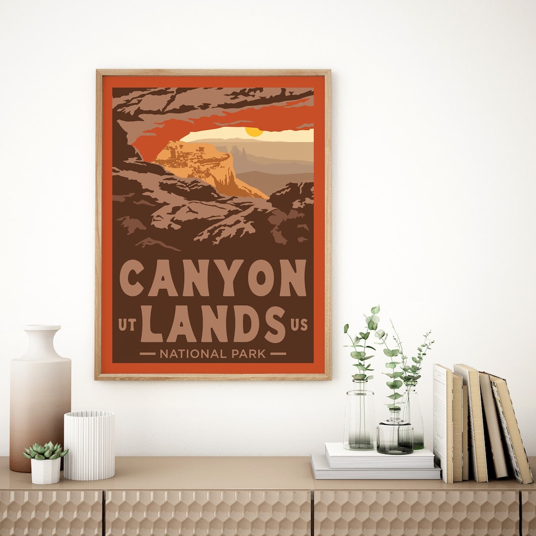 Canyonlands National Park Poster Mesa Arch Poster Utah National Park ...