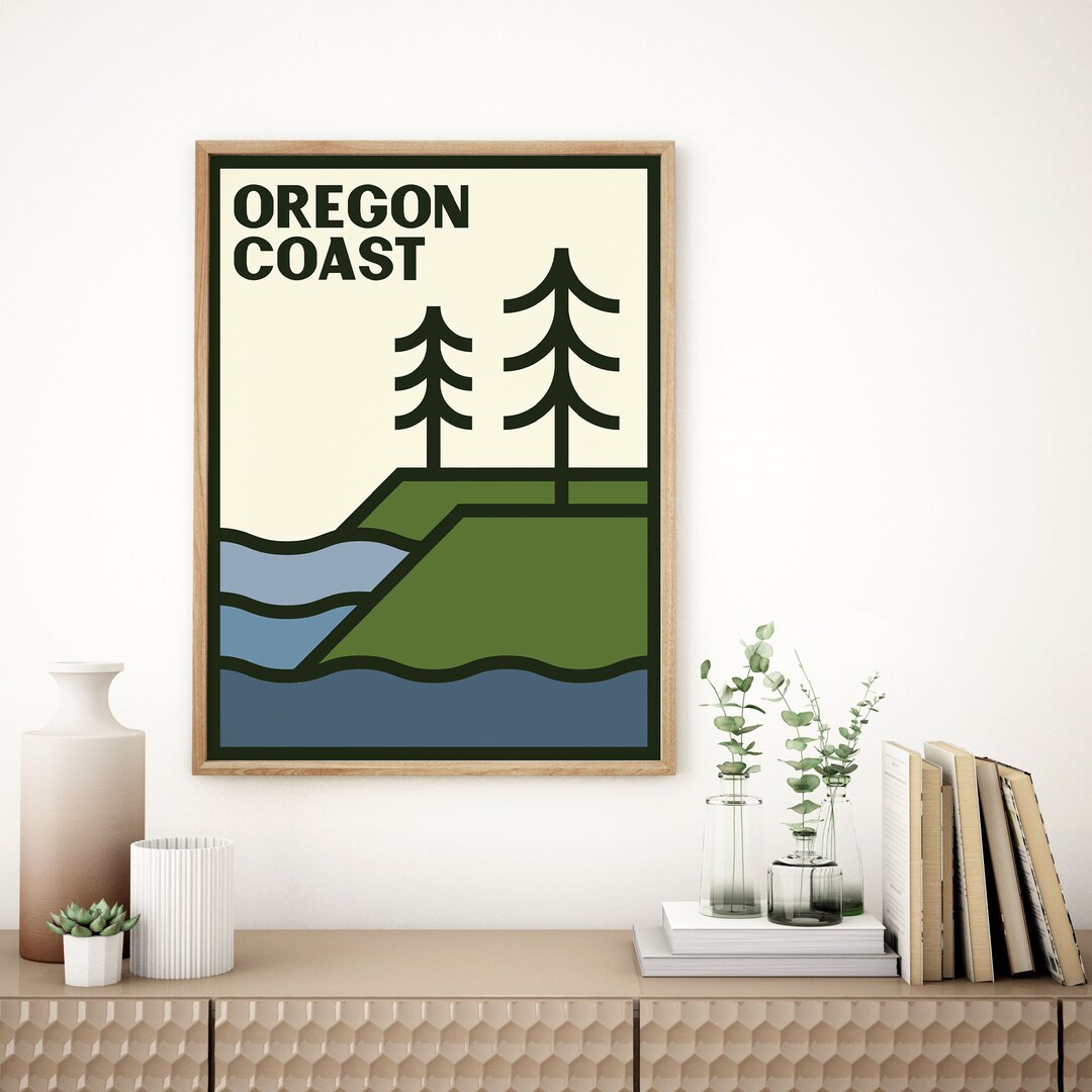 Oregon Coast Poster | - Etsy