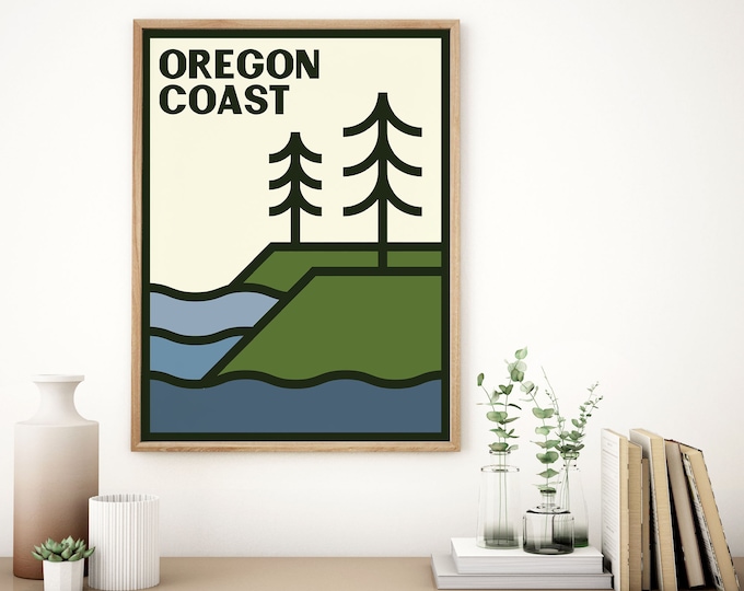 Oregon Coast Poster | - Etsy