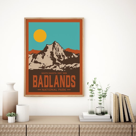Badlands National Park Poster | Etsy