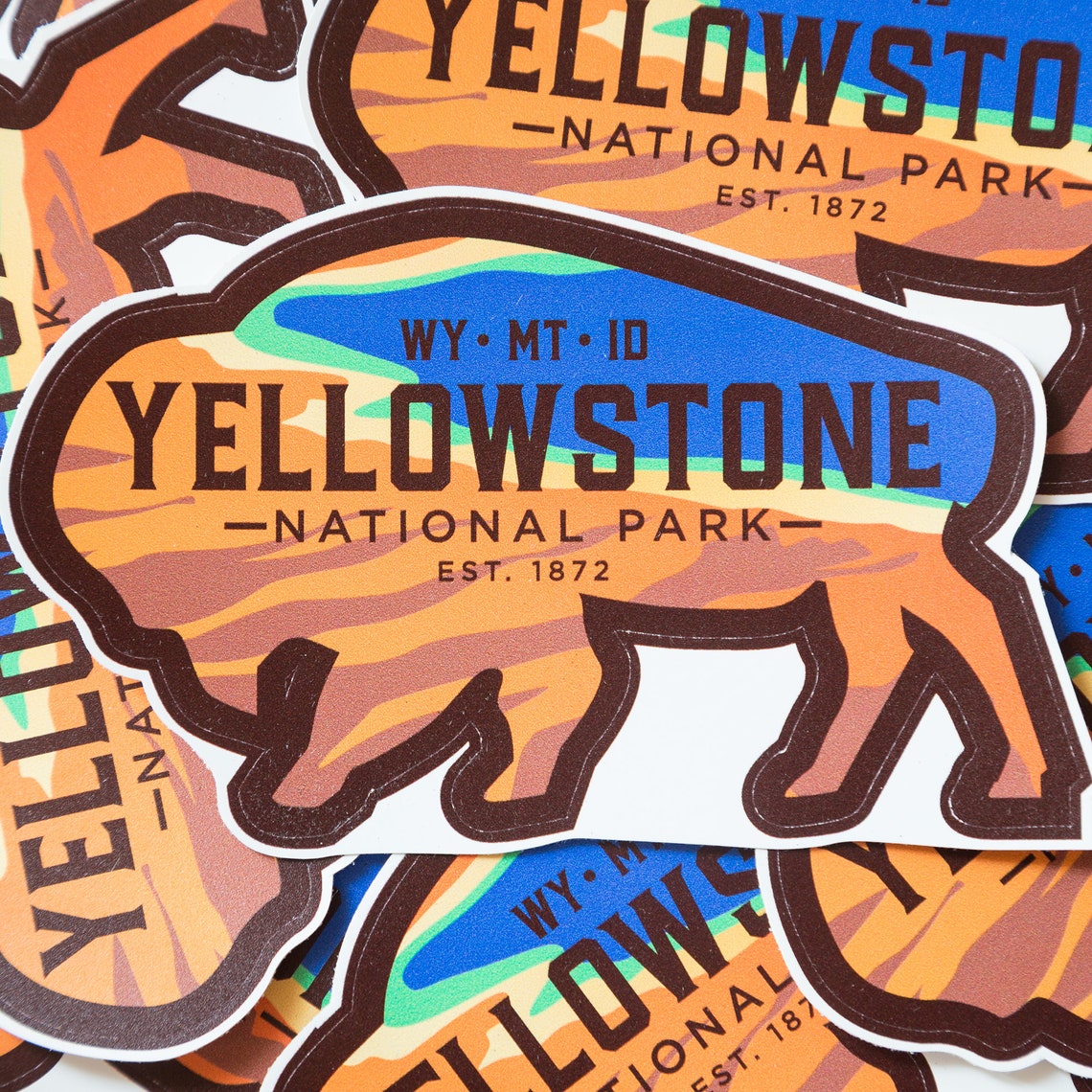 Yellowstone National Park Sticker Grand Prismatic Spring - Etsy