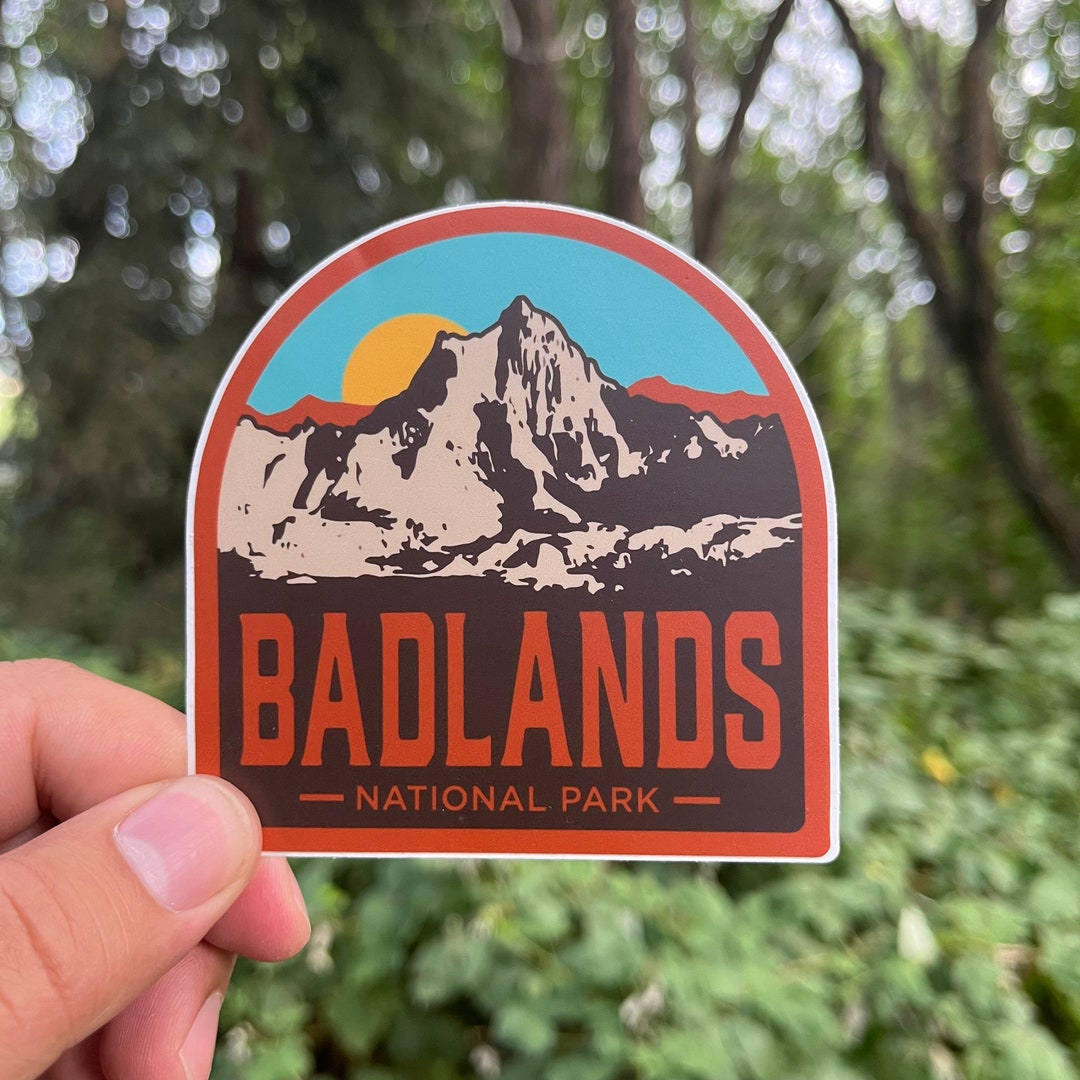 Badlands National Park Sticker Waterproof Vinyl Sticker UV - Etsy