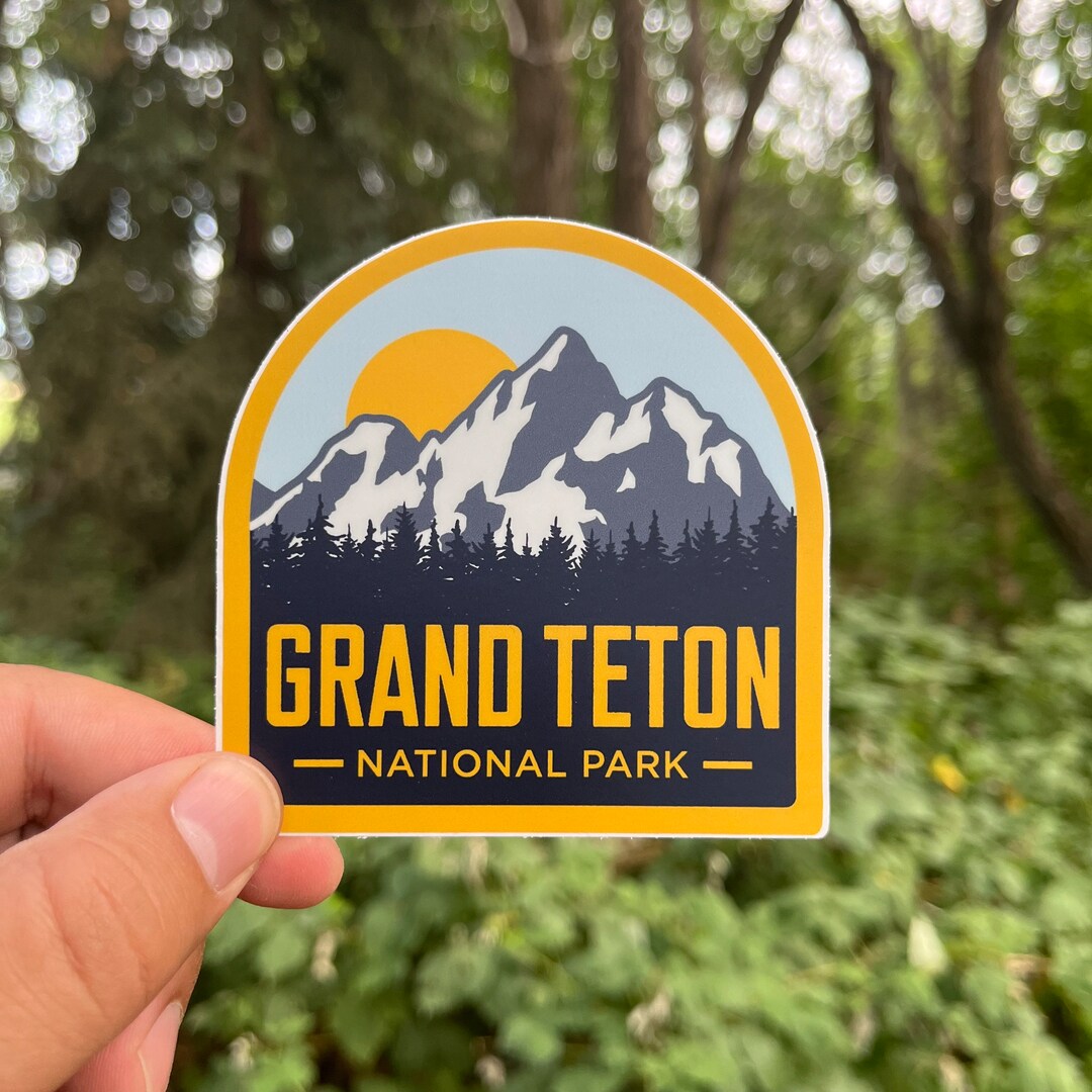 Grand Teton National Park Sticker Wyoming Sticker National Park Gift ...