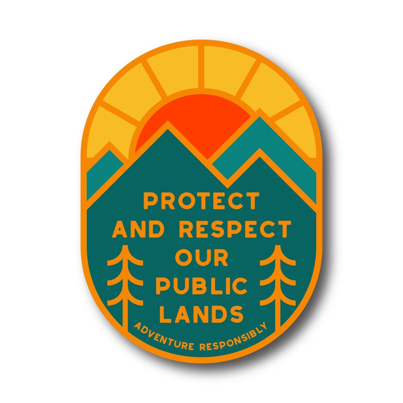 Protect and Respect Our Public Lands Conservation Vinyl | Etsy