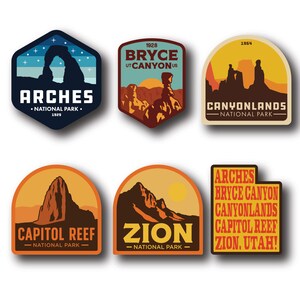 Zion National Park Sticker Zion Watchman Waterproof Vinyl Sticker UV ...