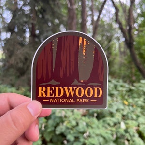 Redwood National Park Sticker Waterproof Vinyl Sticker UV Resistant ...