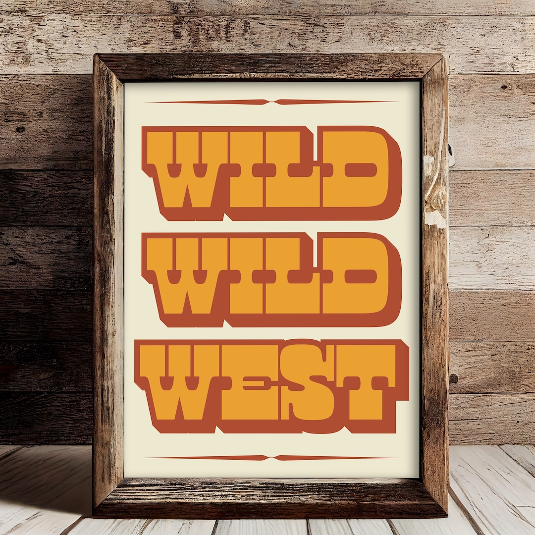Wild Wild West Poster - Etsy