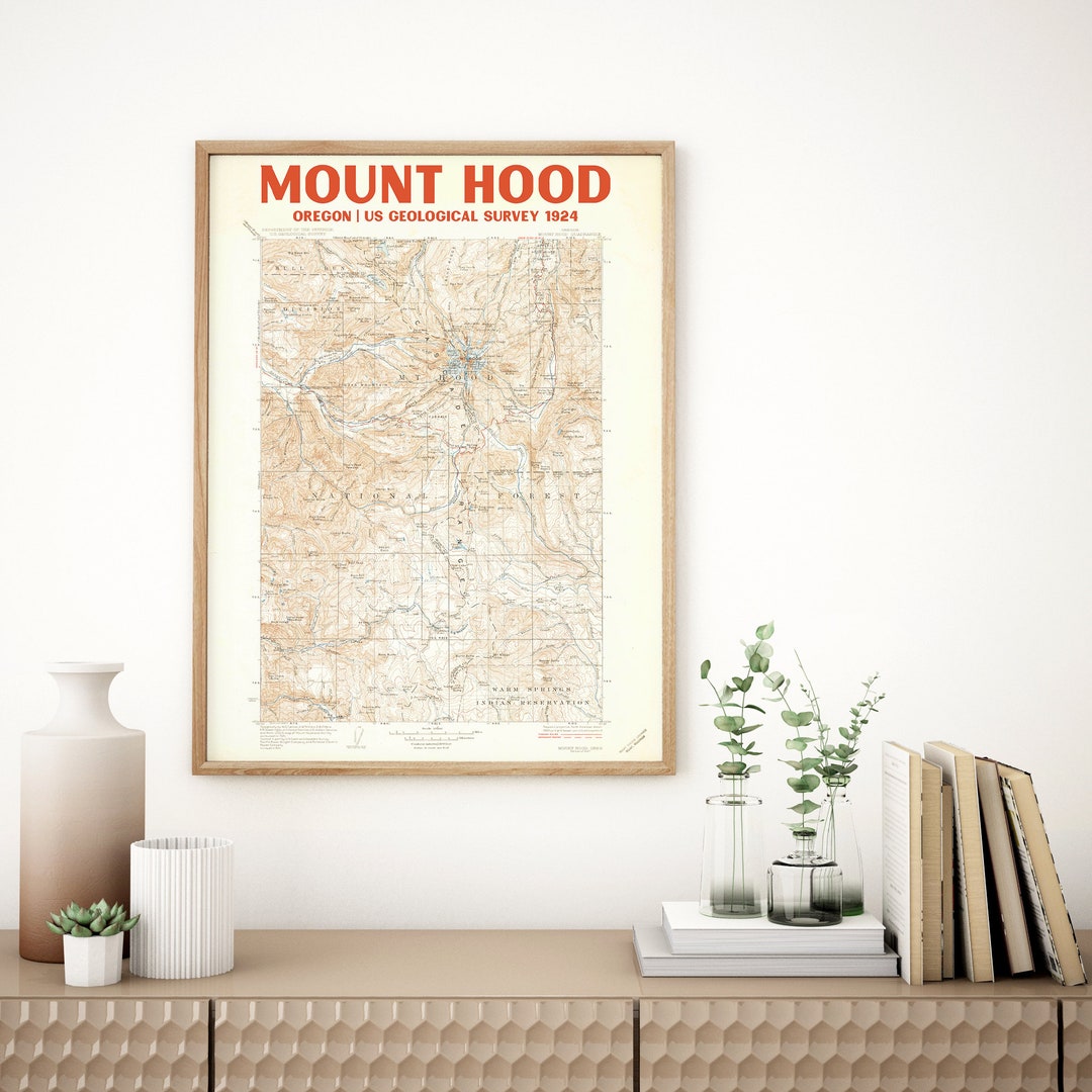 Mount Hood Oregon Poster | Mount Hood Wilderness | Mount Hood Gift - Etsy