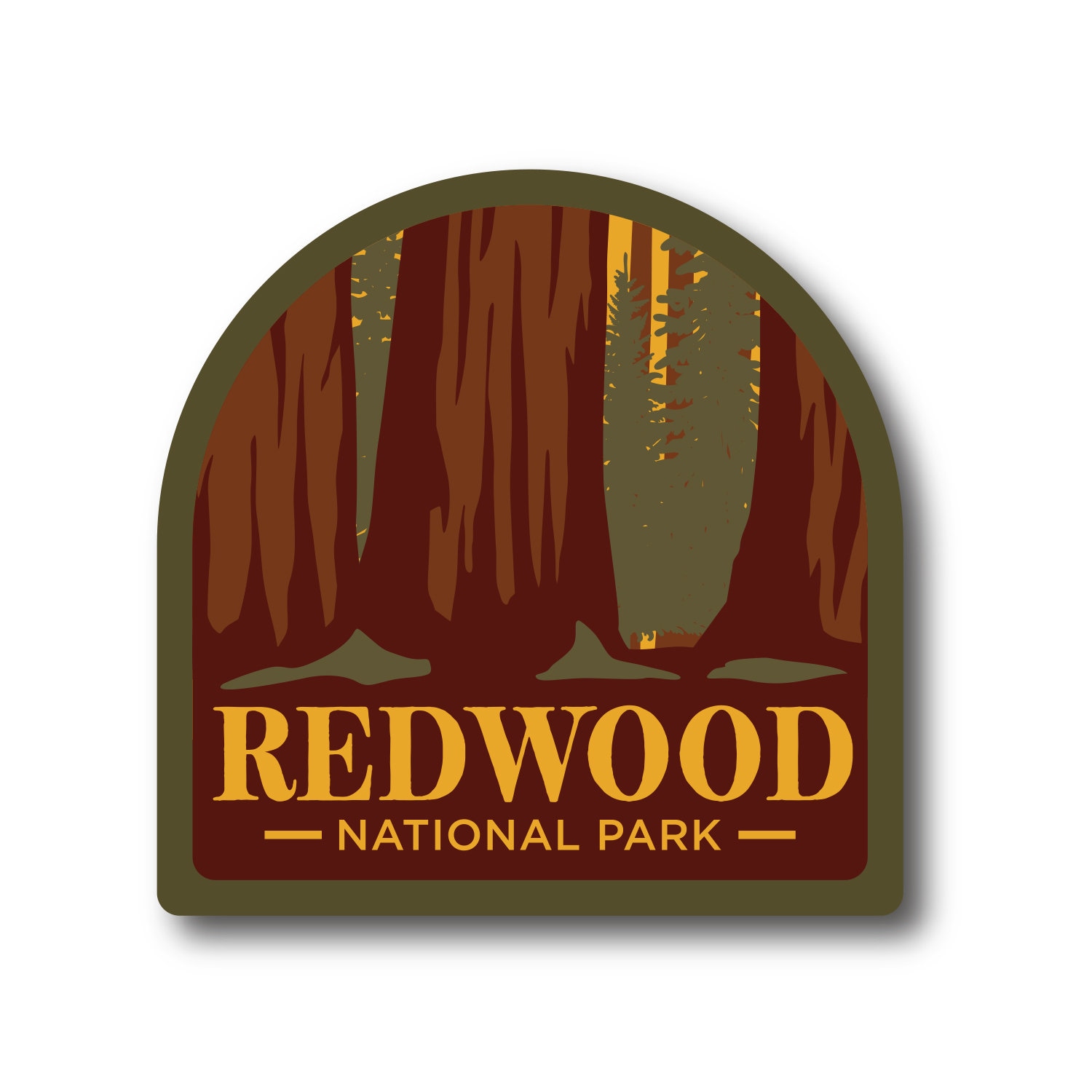 Redwood National Park Sticker Waterproof Vinyl Sticker UV - Etsy