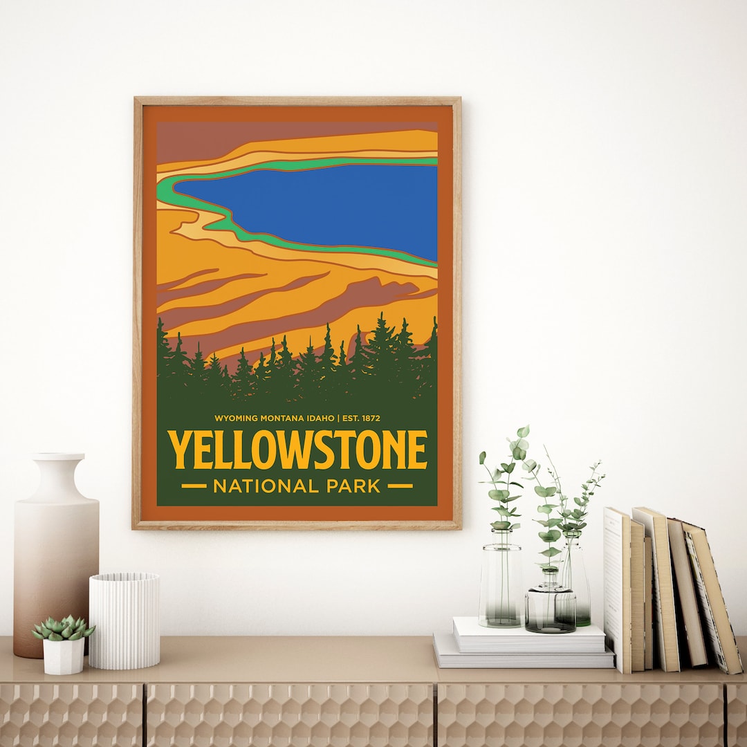 Yellowstone National Park Poster - Etsy