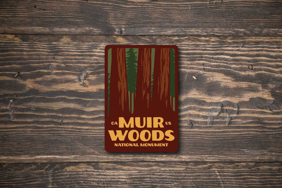 Muir Woods National Monument Sticker Waterproof Vinyl Sticker UV ...