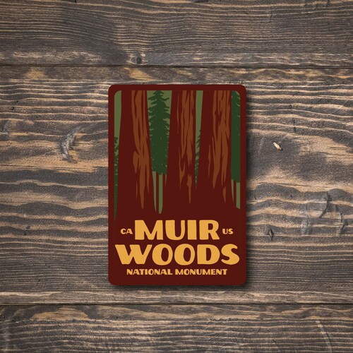 Muir Woods National Monument Sticker Waterproof Vinyl - Etsy