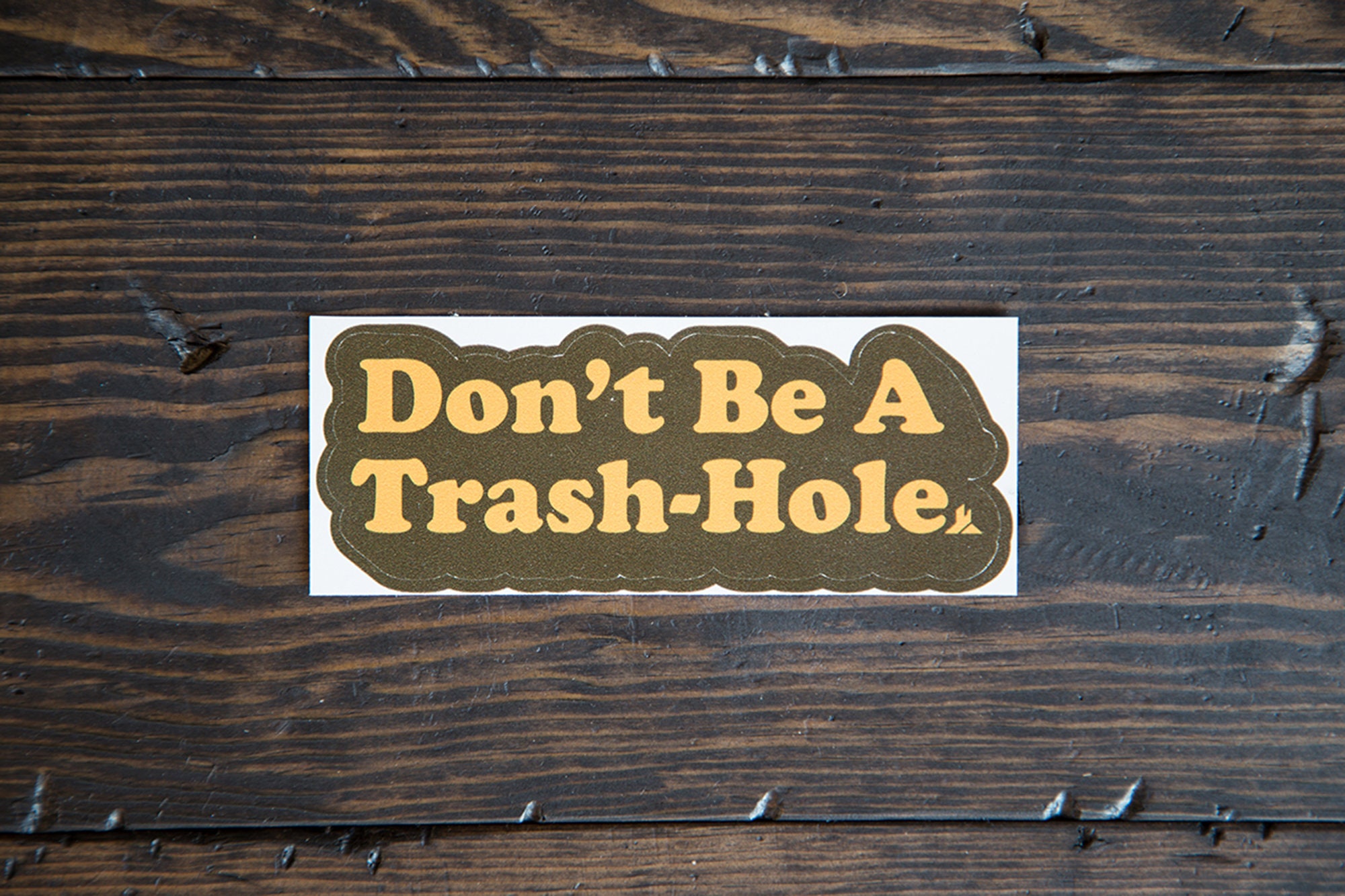 Don't Be A Trash-hole Sticker Waterproof Vinyl Sticker - Etsy