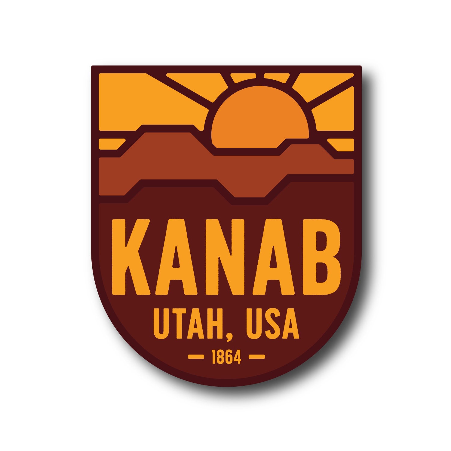 Kanab Utah Sticker Waterproof Vinyl Sticker UV Resistant - Etsy