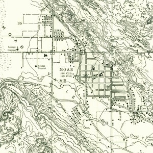 Moab Utah Poster | Vintage 1959 USGS Map - Etsy