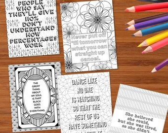 Printable Sassy Coloring Pages - Etsy