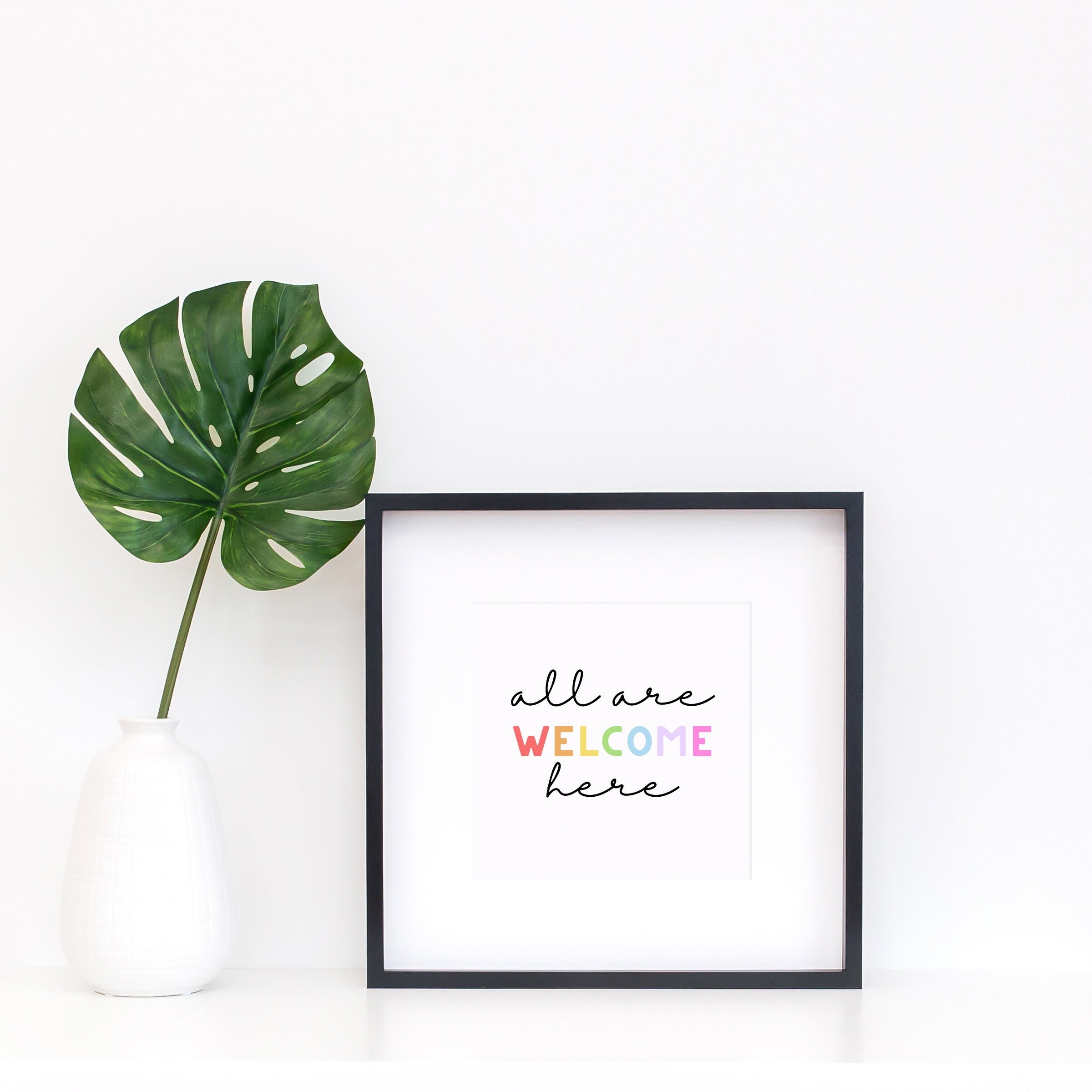 All Are Welcome Printable Classroom Decor Playroom Decor - Etsy