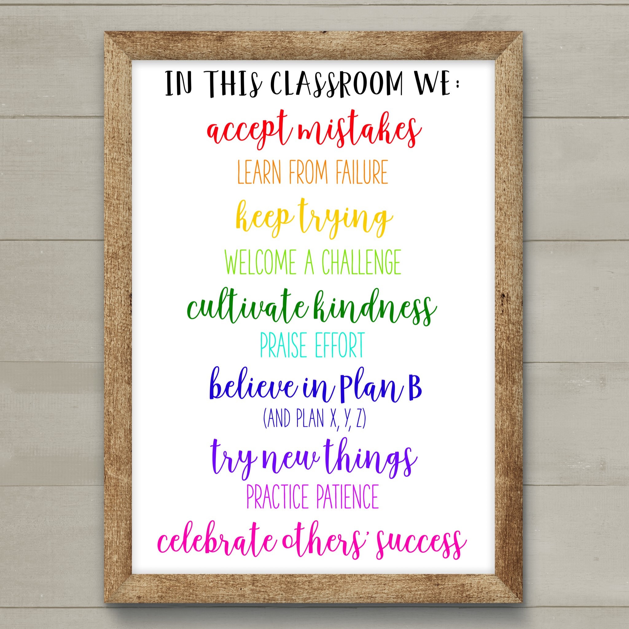 Office & School Supplies Home & Living Office Classroom decor Growth ...