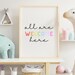 All Are Welcome Printable Classroom Decor, Playroom Decor, School ...