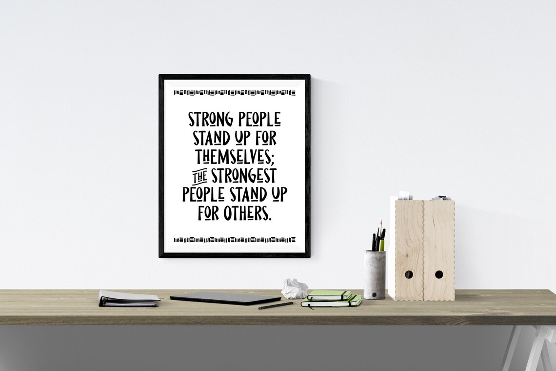 Anti Bullying Printable Poster Classroom Decor Stand up for | Etsy