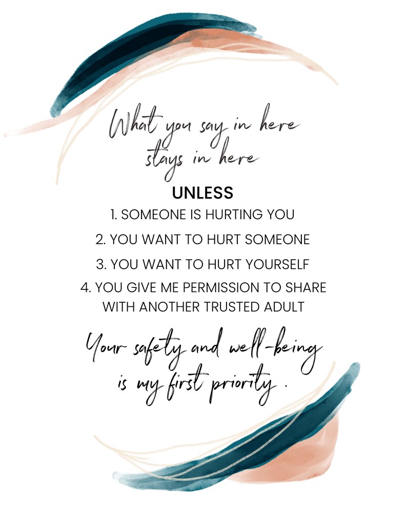 Printable Confidentiality Sign School Psychologist Office - Etsy