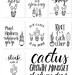 Cactus Classroom Decor, Growth Mindset Printables, Classroom Posters ...