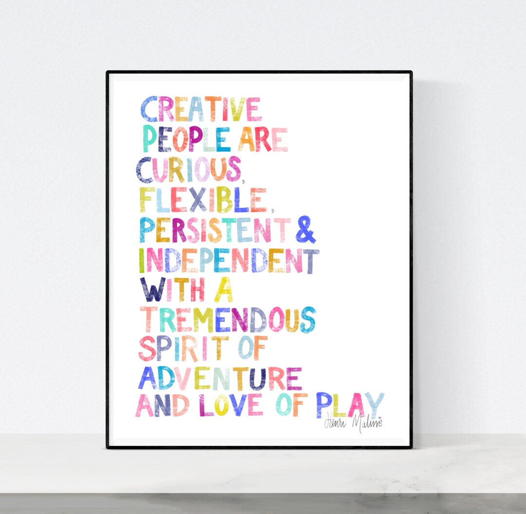 Matisse Poster, Henri Matisse Quote Prints, Typography, Playroom Wall ...