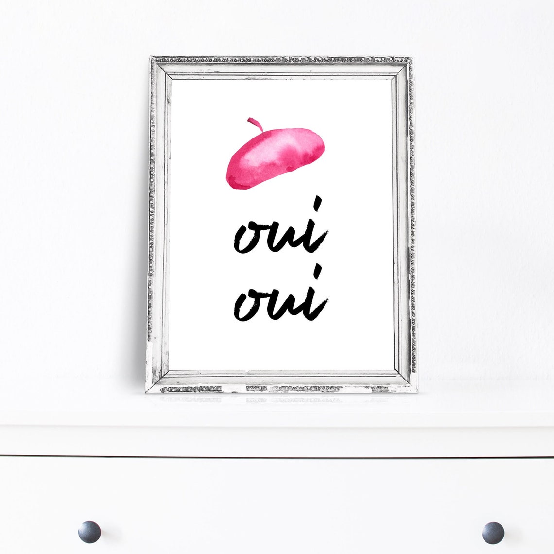 Oui Oui Print French Printable Printable Decor Dorm Decor | Etsy