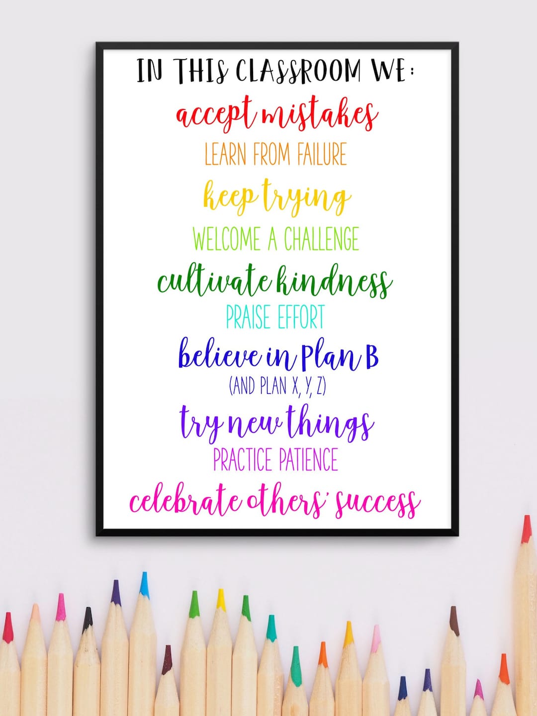 Growth Mindset Poster, in This Classroom We..., Growth Mindset ...