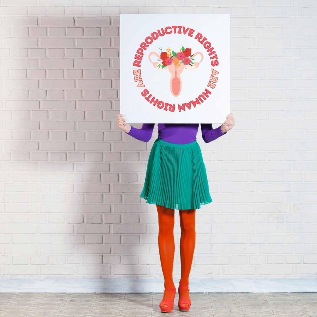 Printable Uterus Art, Pro Choice Abortion Rights Protest Poster ...