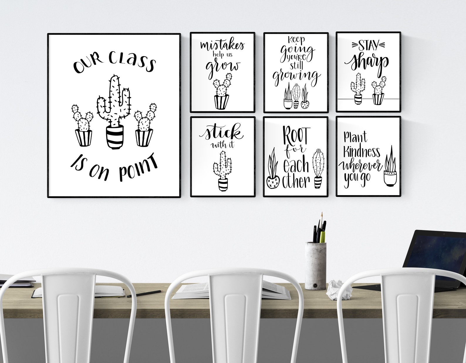 Cactus Classroom Decor, Growth Mindset Printables, Classroom Posters ...