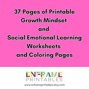 Emotions Worksheets for Kids SEL Workbook Growth Mindset Social ...