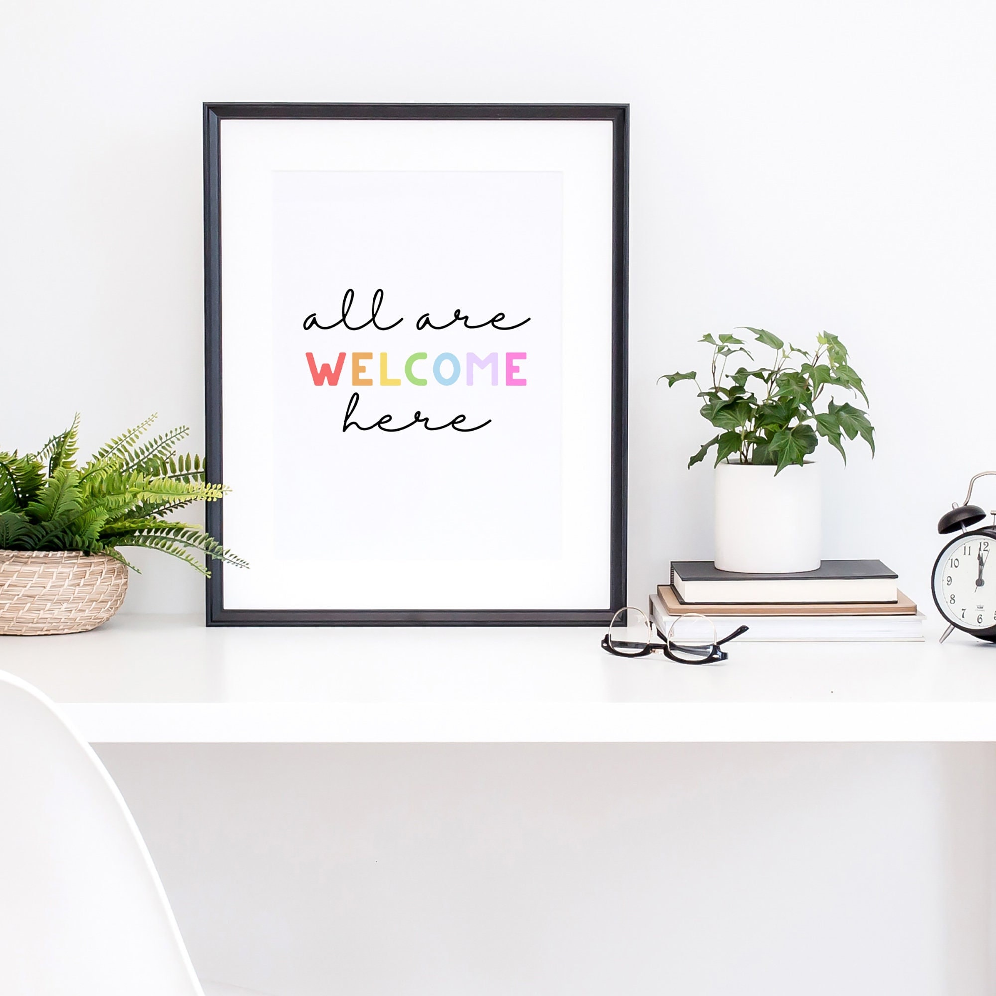 All Are Welcome Printable Classroom Decor Playroom Decor - Etsy