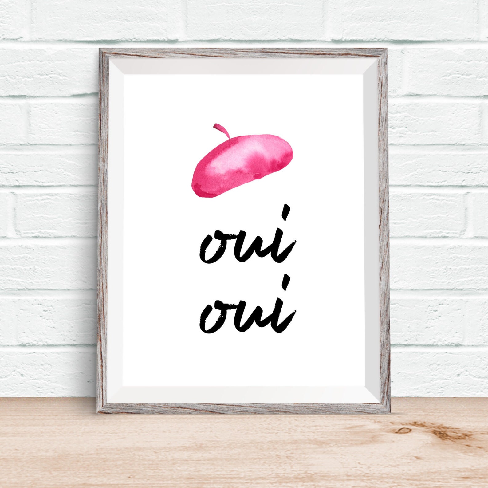 Oui Oui Print French Printable Printable Decor Dorm Decor | Etsy