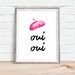 Oui Oui Print French Printable Printable Decor Dorm Decor - Etsy